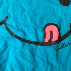 Justice | Shirts & Tops | Justice Smiley Face Tshirt | Poshmark